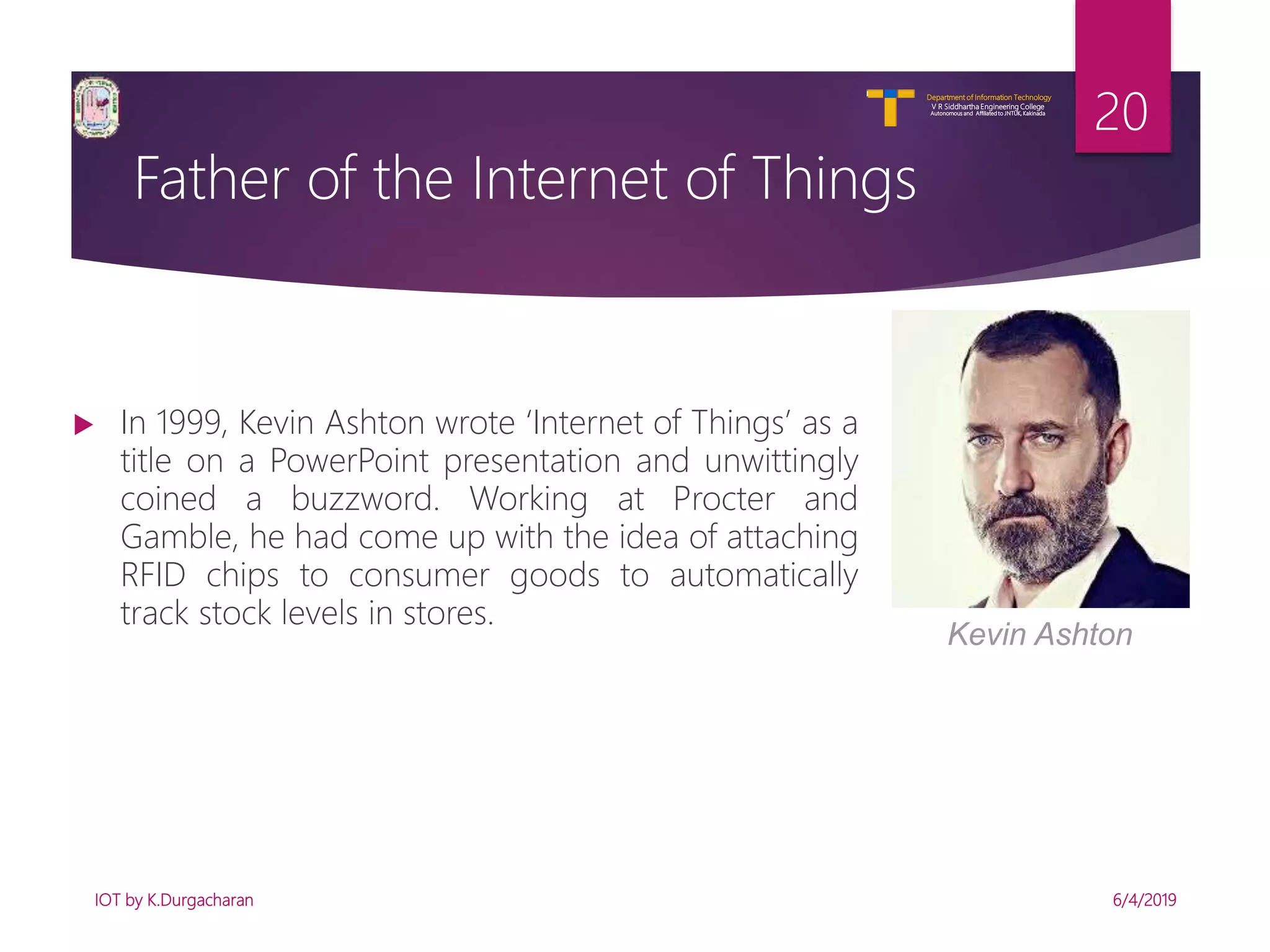 IOT Unit-1 (Introduction to IOT) by Durgacharan | PPTX | Computer Networking | Computing