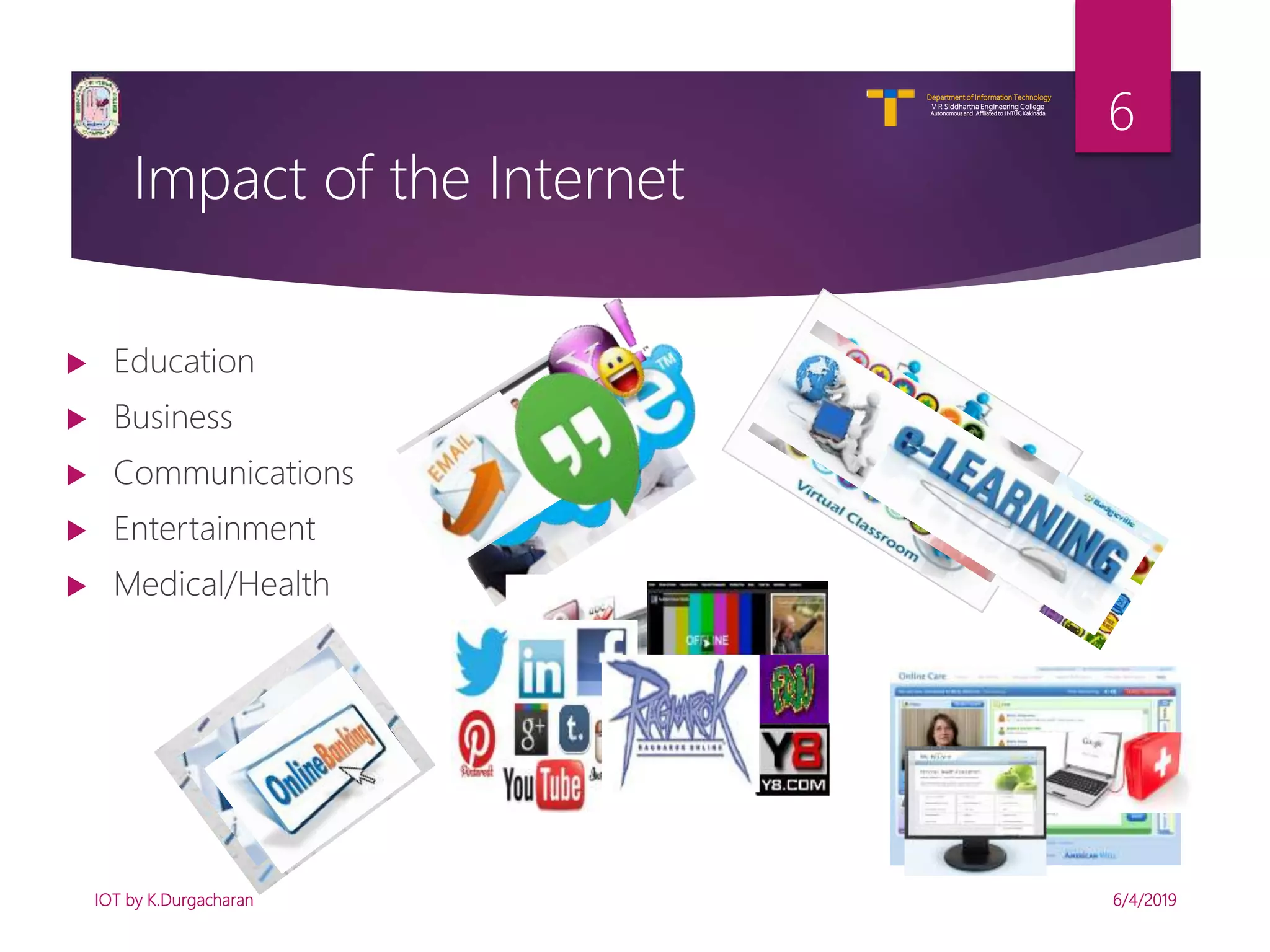 Iot Unit 1 Introduction To Iot By Durgacharan Pptx Computer Networking Computing