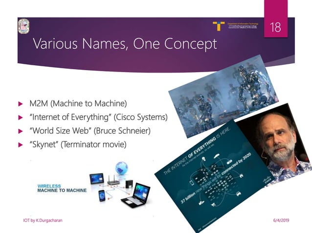 IOT Unit-1 (Introduction to IOT) by Durgacharan | PPTX | Computer Networking | Computing