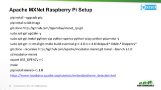 IoT with Apache MXNet and Apache NiFi and MiniFi | PPTX | Cloud Computing | Internet