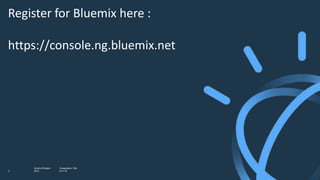 Hands-on, Build an IoT app using IBM Bluemix, NodeRED and Simulated ...