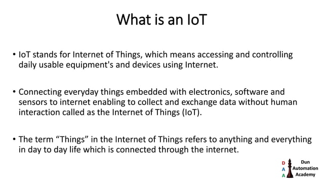 IoT and Its Application | PPT