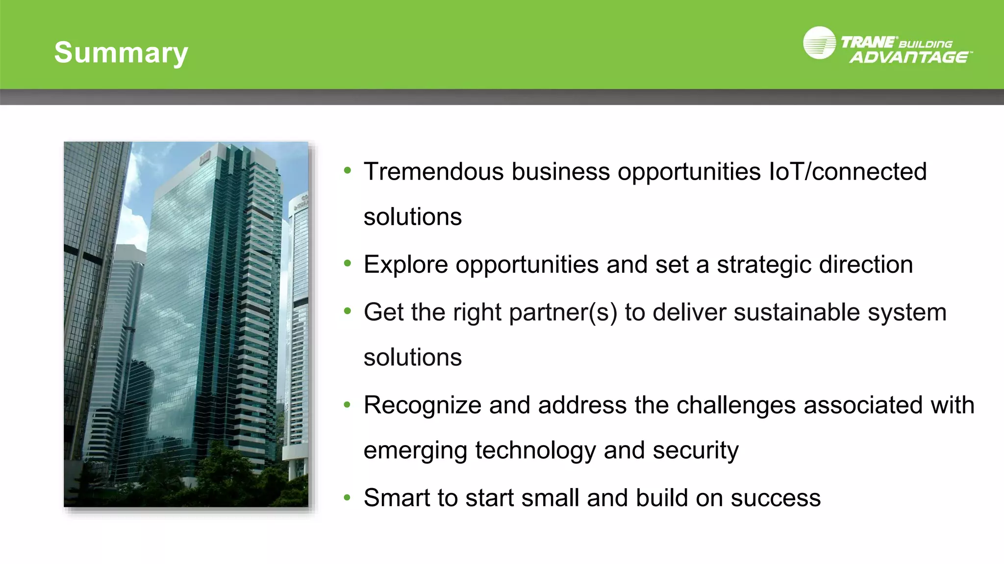 The Connected Building Transformation | PPTX | Business Utilities ...