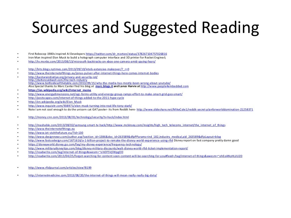 Internet of Things, You have been Assimilated