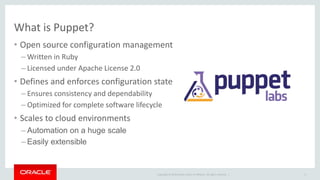 Managing Oracle Solaris Systems with Puppet | PPTX | Cloud Computing | Internet