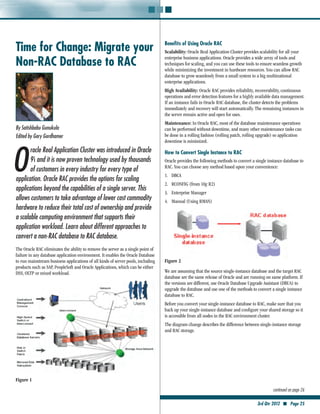 Time for Change: Migrate your Non-RAC Database to RAC | PDF