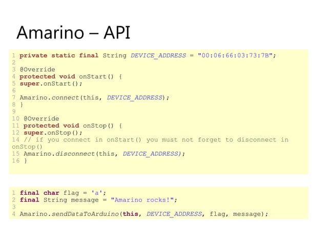 GDG-CJ; Andorid and Arduino: Amarino | PPT