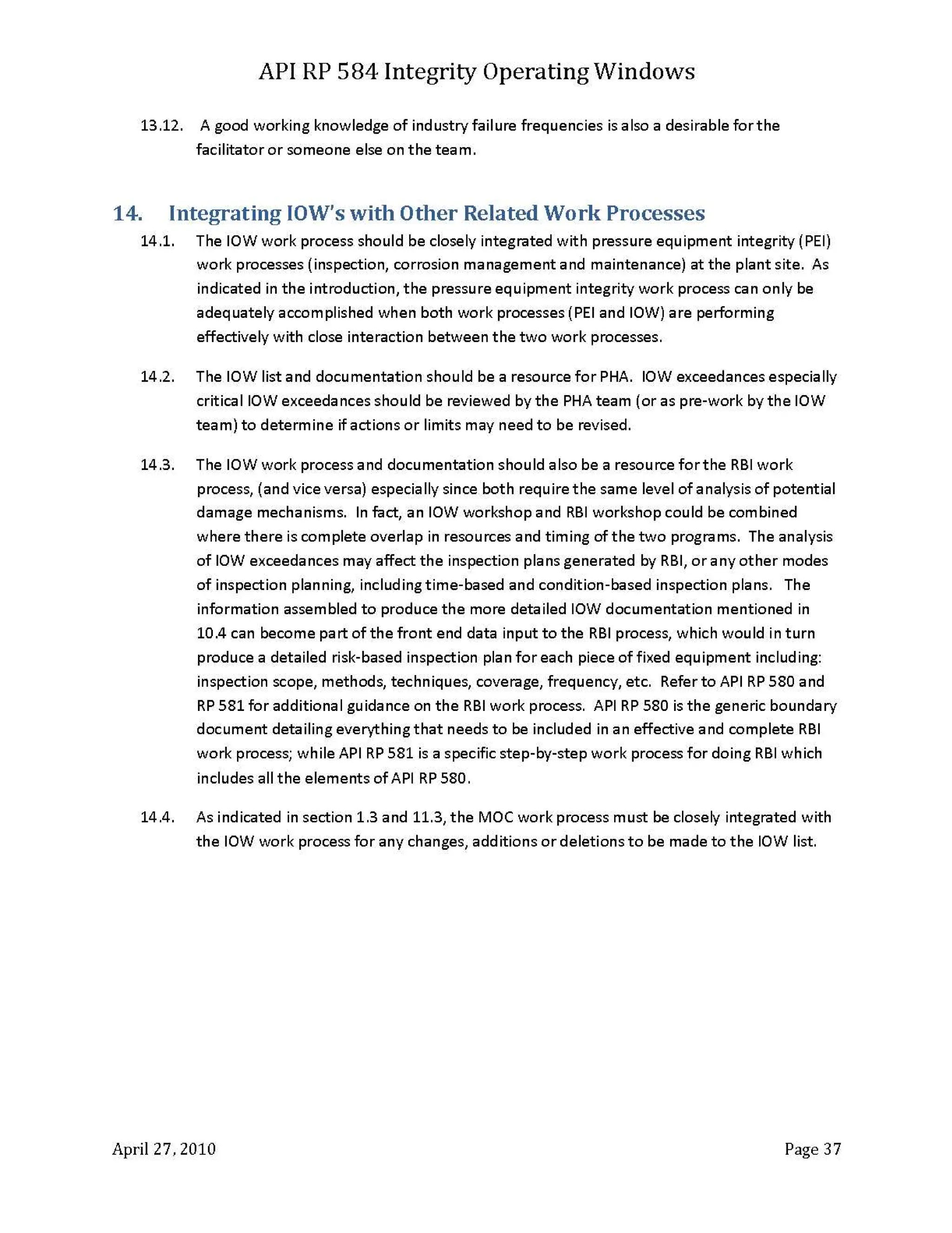 Integrated Operating Window - A Gateway to PM | PDF