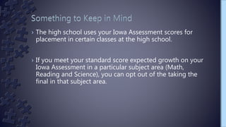 Iowa assessment goal setting | PPT