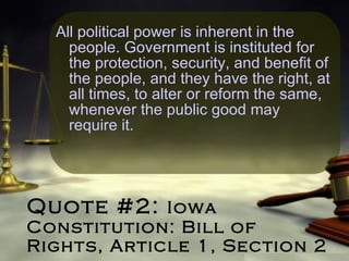 Iowa constitution | PPT