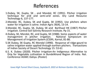 Pitcher Irrigation - An ancient method of micro irrigation to overcome ...