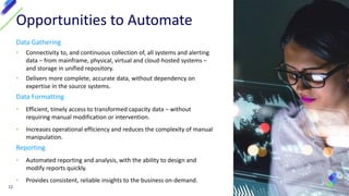 Just Say No to Spreadsheets: A Practical Approach to Automating Capacity Management | PPT