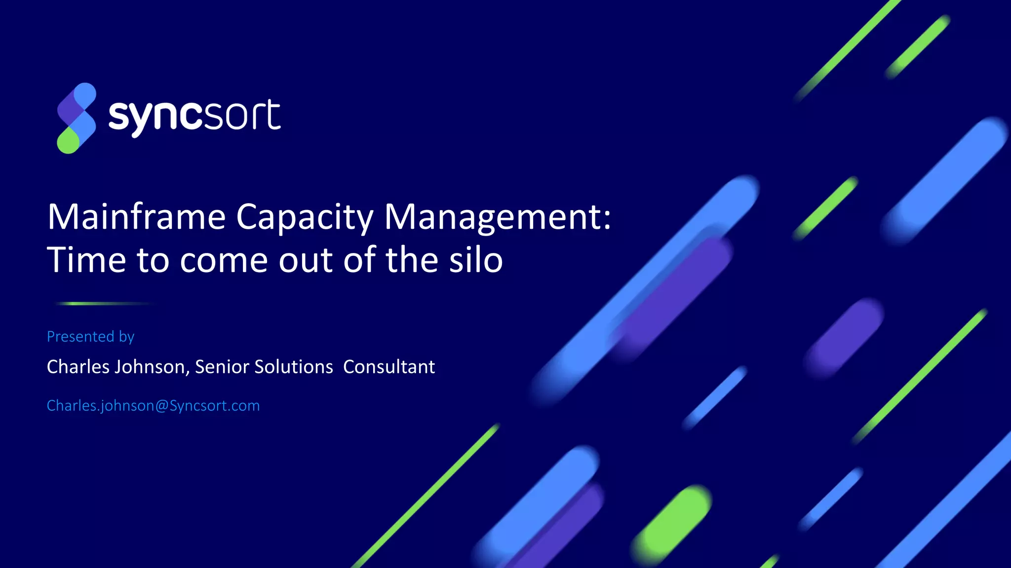 Mainframe Capacity Management: Time to Embrace New Tech | PPT
