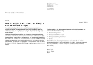 IOW NHS Trust Building Controls Proposal | PPT | Healthcare Industry ...