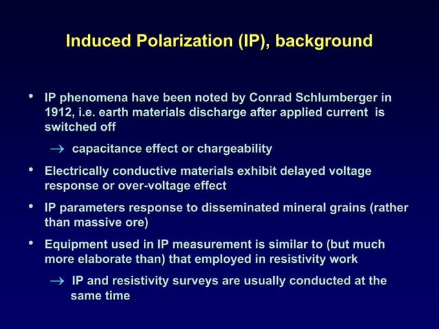 Induced Polarization (IP) | PDF | Geology | Science
