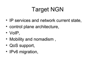 evolution towards NGN | PPT