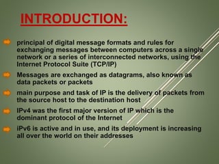 Internet Protocols | PPTX