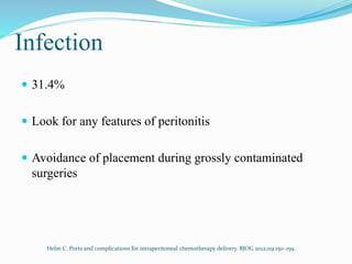 intraperitoneal chemotherapy | PPTX