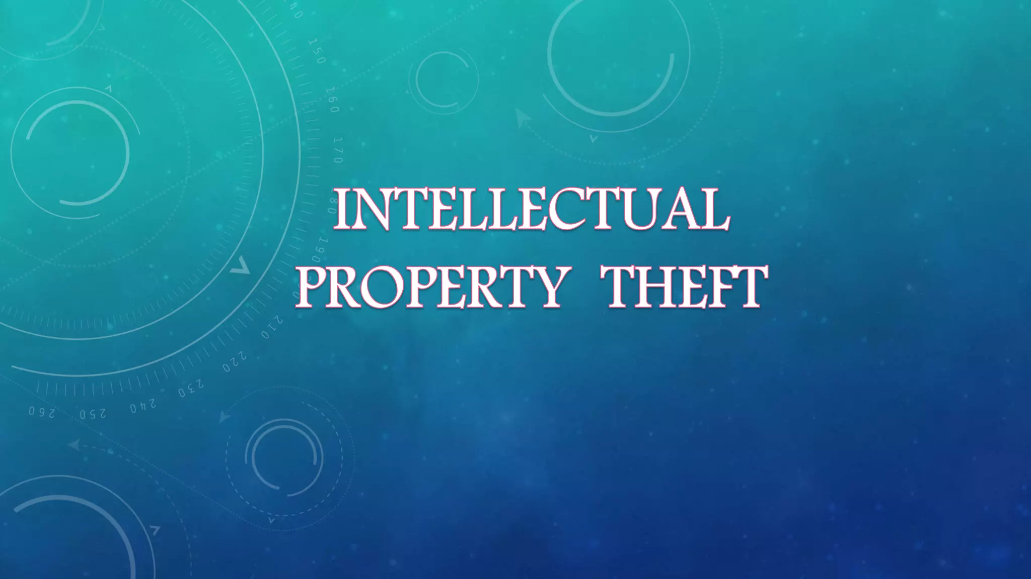 Intellectual property theft | PPTX