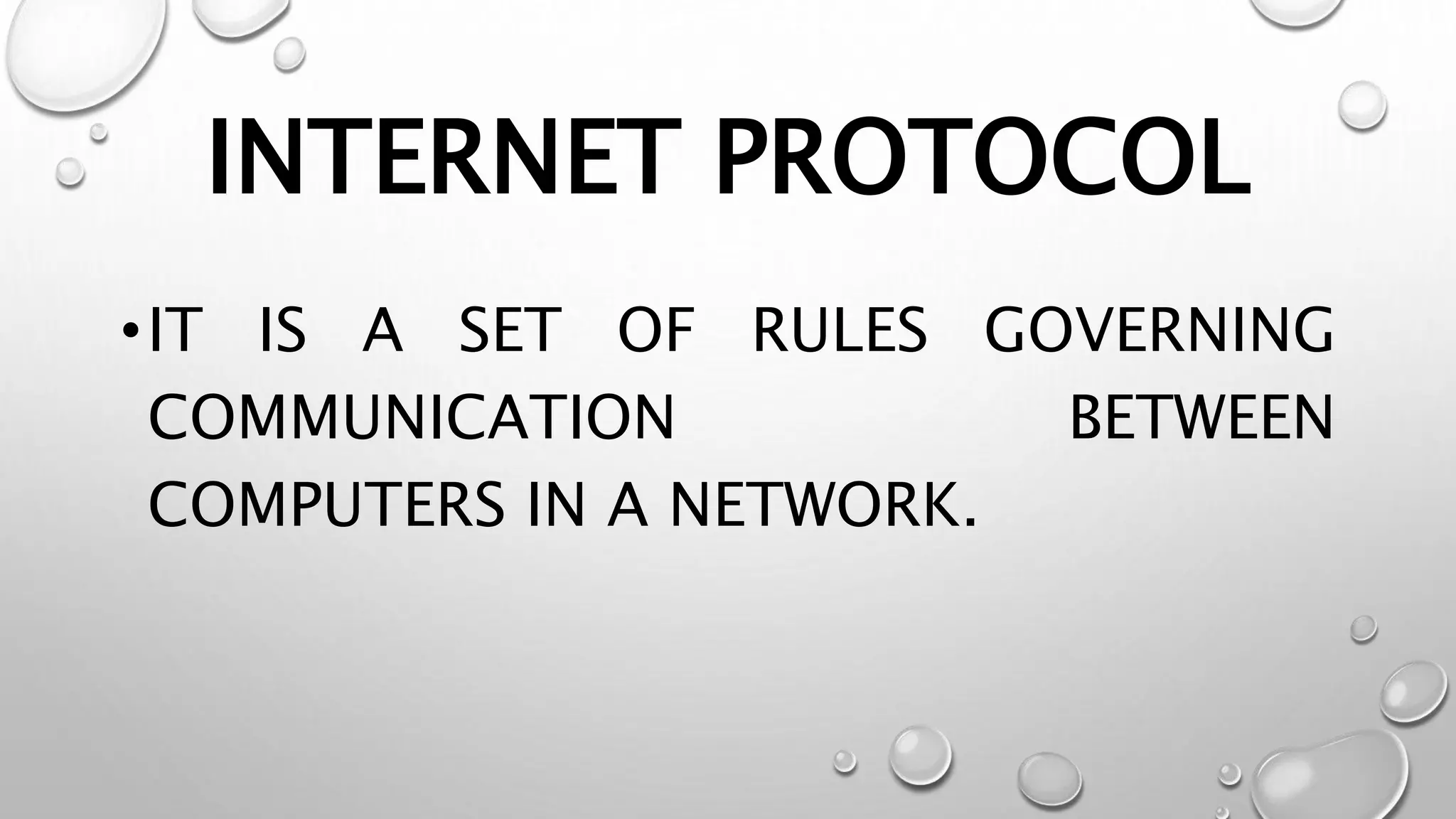 internet protocols | PPTX
