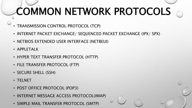 internet protocols | PPTX
