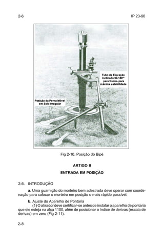 INSTRUÇÕES PROVISÓRIAS MORTEIRO 81 mm ROYAL ORDNANCE IP 23-90 | PDF