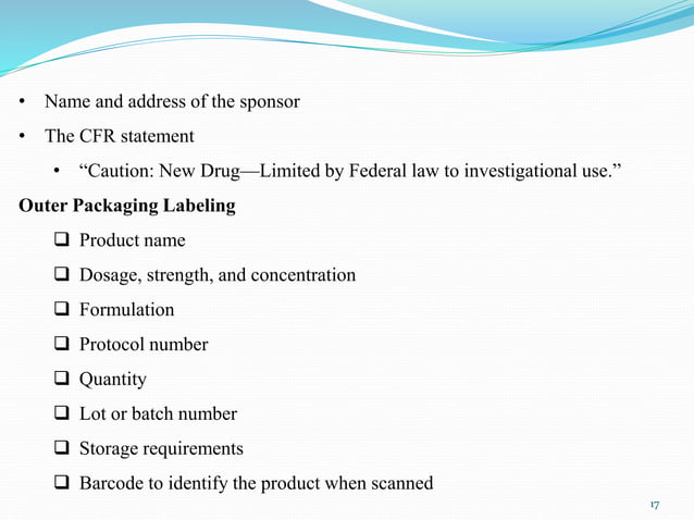 Investigational Product. | PPTX