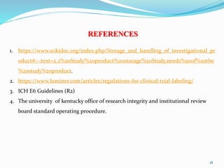 Investigational Product. | PPTX