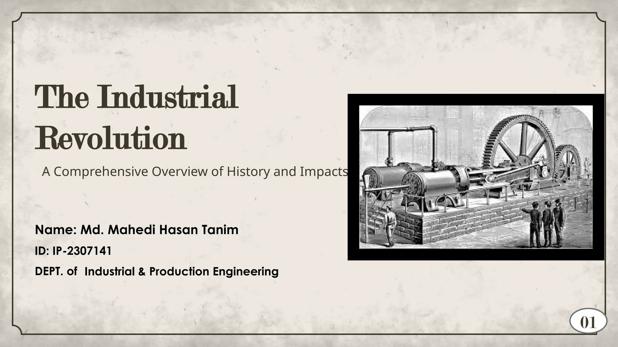 Industrial Revolution presentation slide | PPTX
