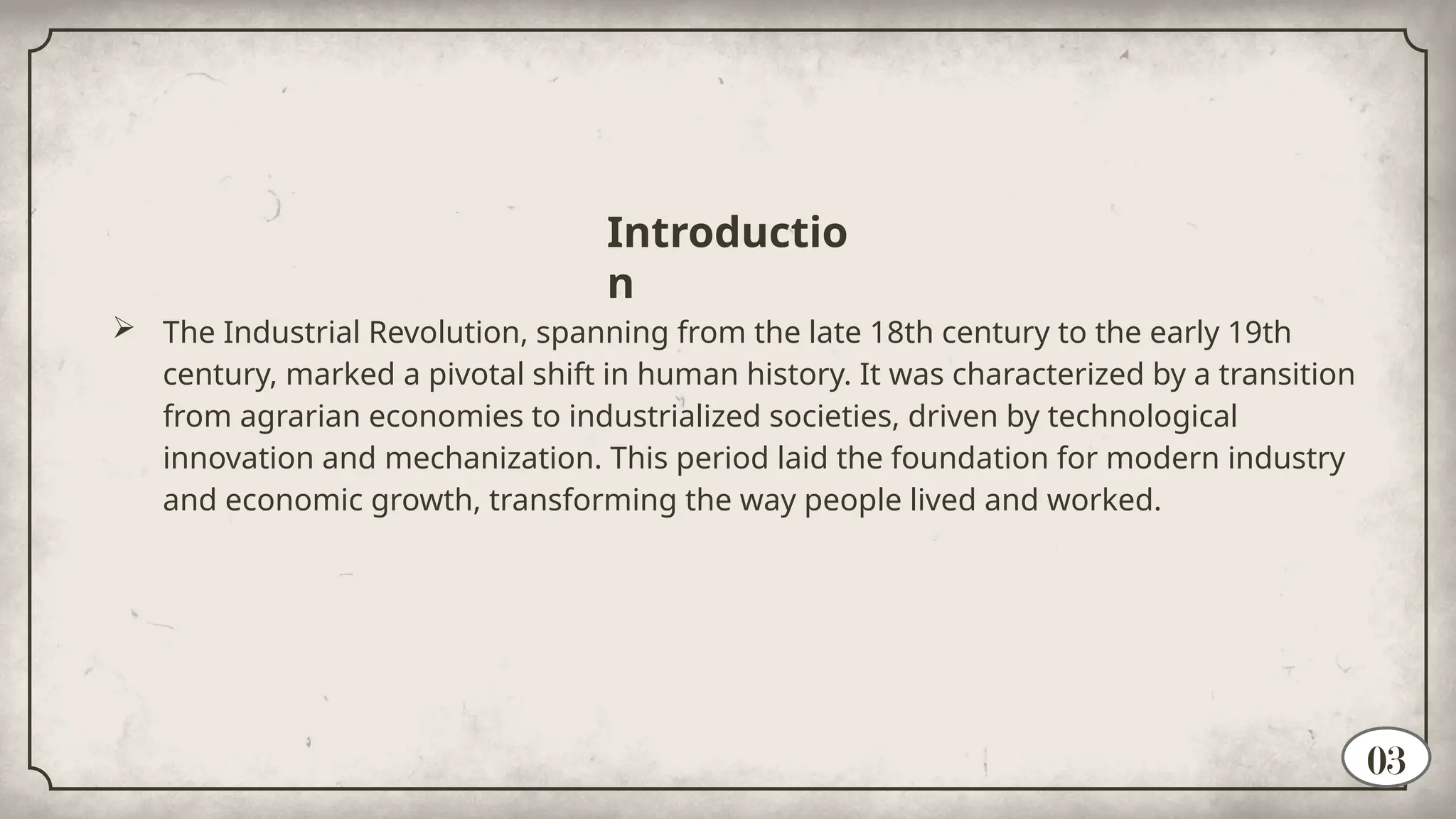 Industrial Revolution presentation slide | PPTX