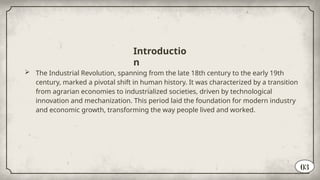 Industrial Revolution presentation slide | PPTX