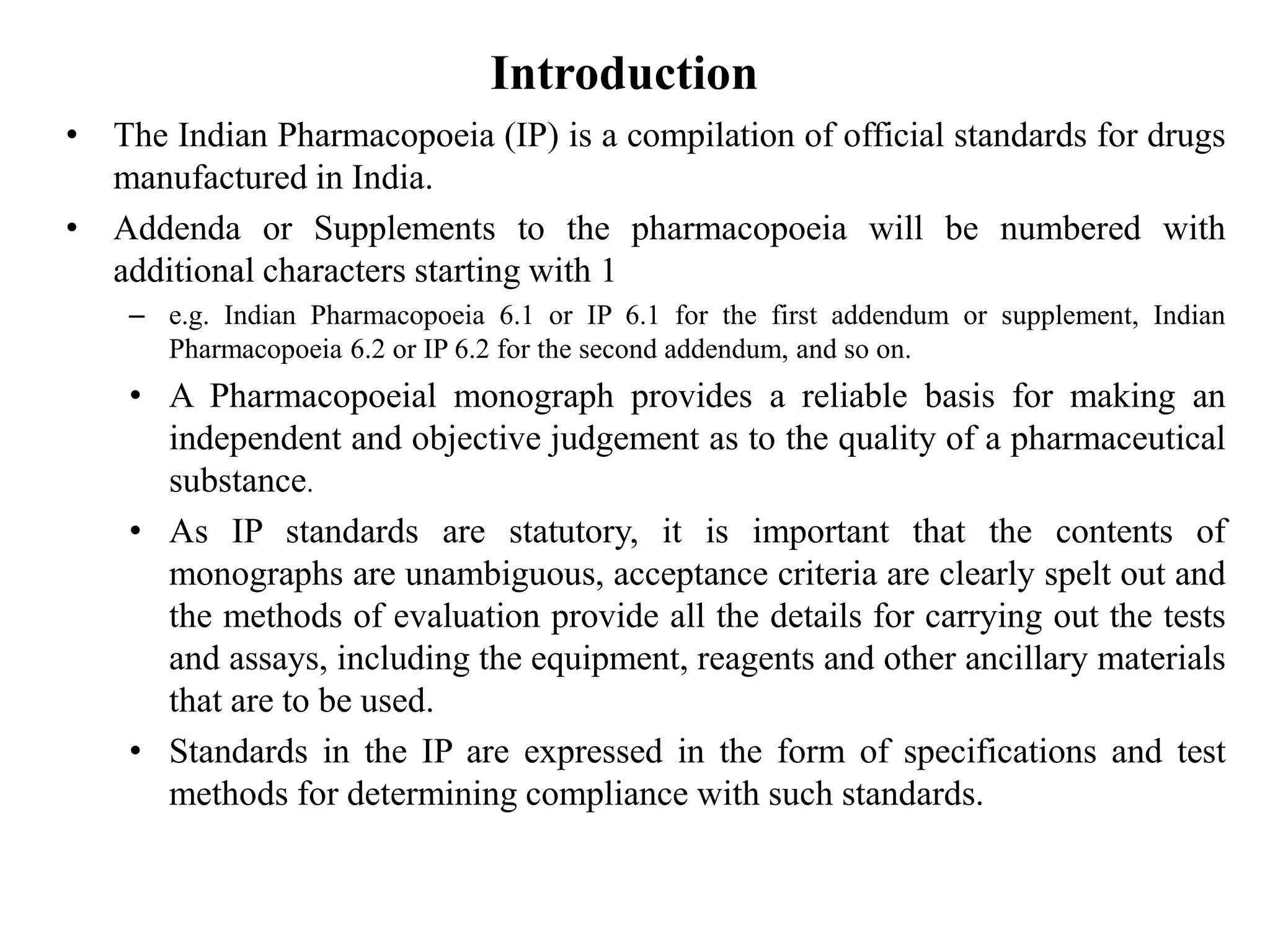 In detail - Indian Pharmacopoeia IP.pptx