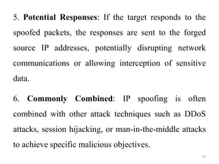 Internet Protocol Spoofing Presentation PPT | PPTX | Information and Network Security | Computing