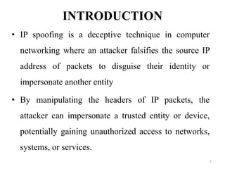 Internet Protocol Spoofing Presentation PPT | PPTX | Information and ...