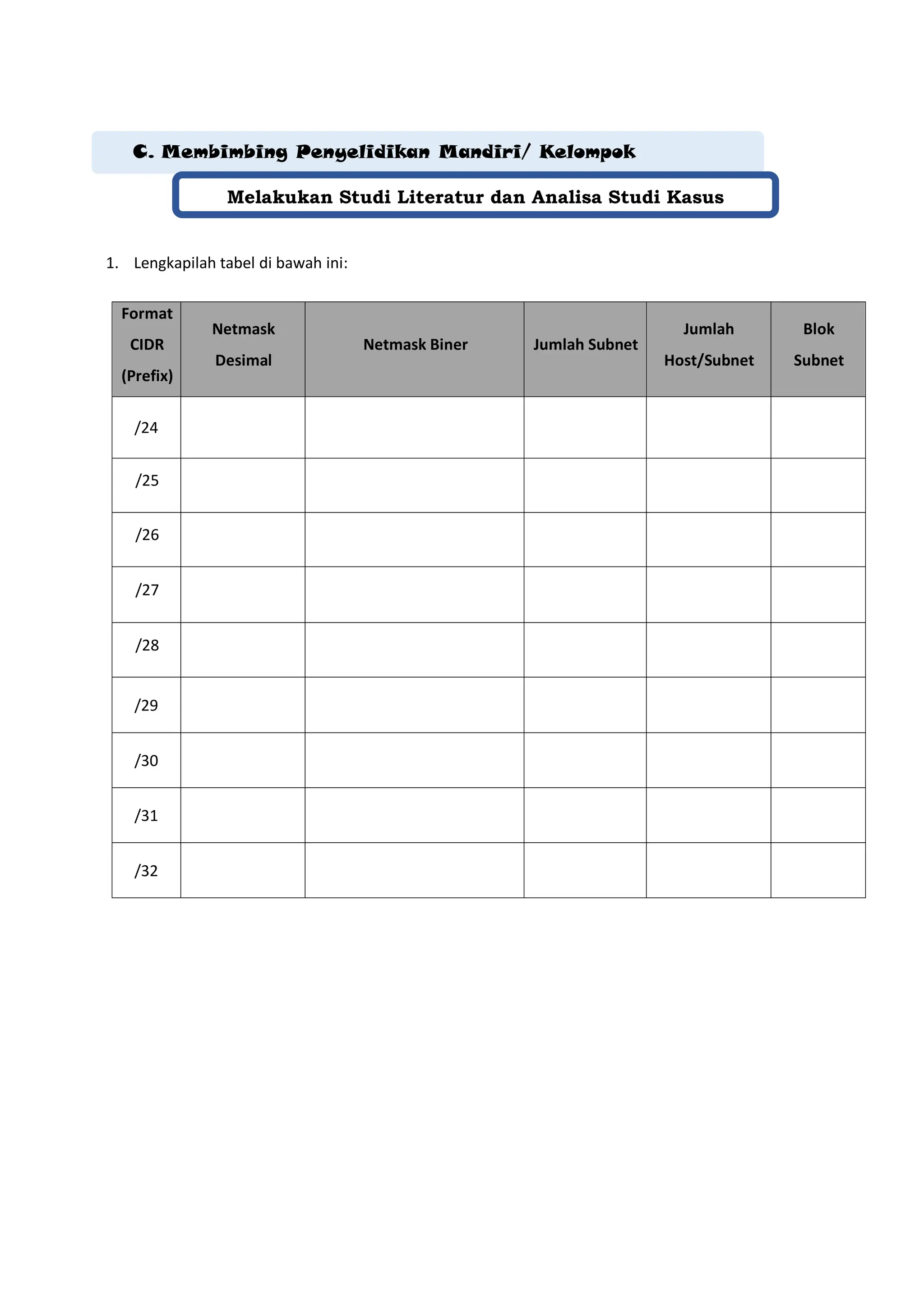 pemaparan IP address untuk kelas XI smk kurikulum merdeka | PDF