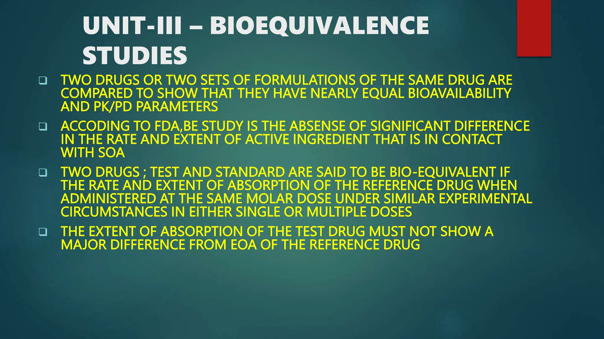 IP-II-UNIT III BIO-EQUIVALENT STUDIES.pptx