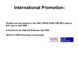 Ip pabx-presentation | PPS | Internet | Computing