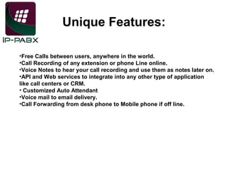 Ip pabx-presentation | PPS | Internet | Computing