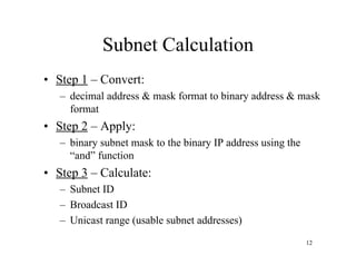 Ip -subnetting | PDF | Computer Networking | Computing