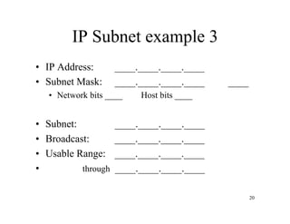 Ip -subnetting | PDF | Computer Networking | Computing