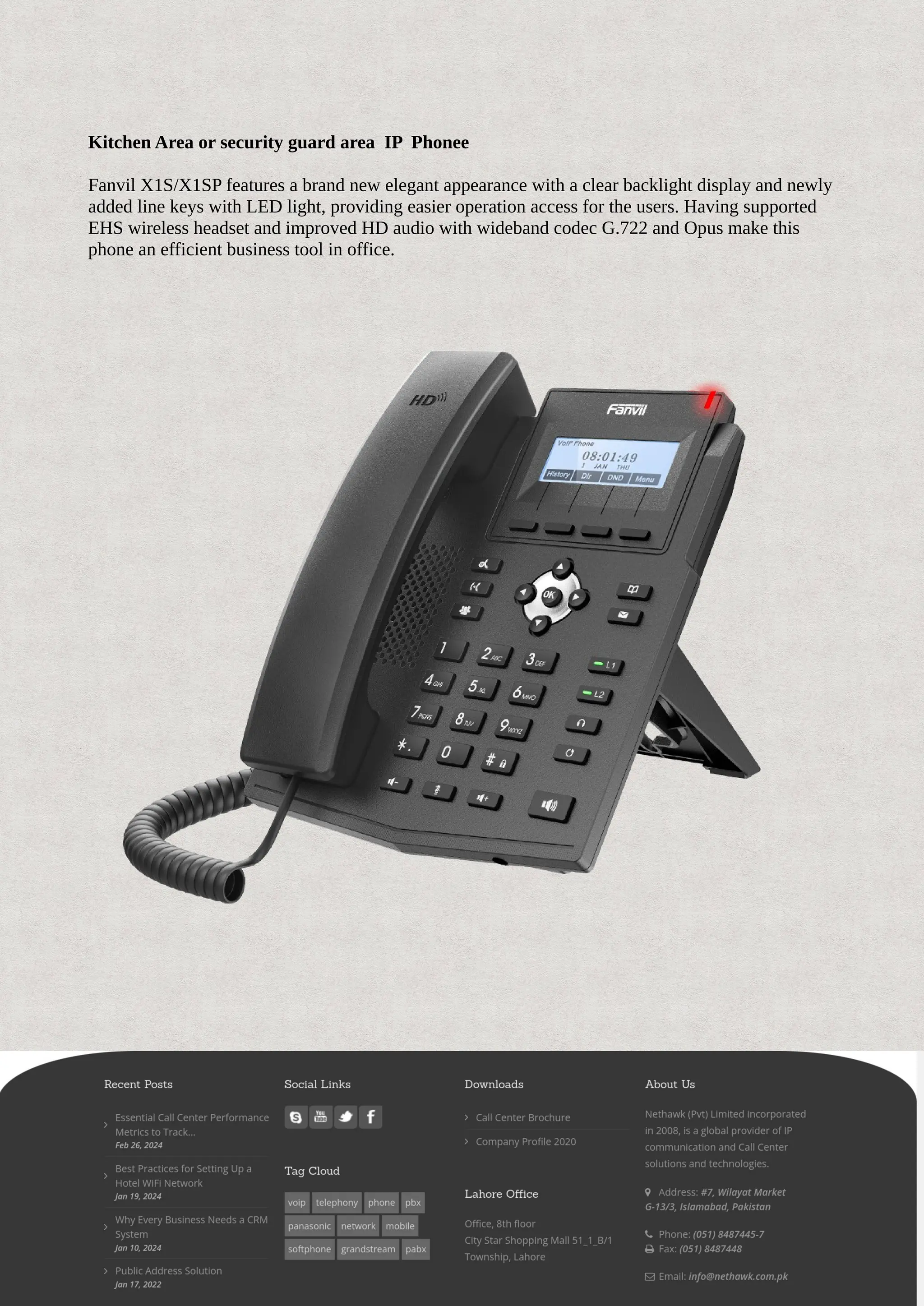 Hotel specific IP Phones for different needs and areas in your big ...