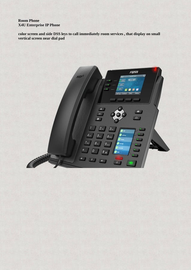 Hotel specific IP Phones for different needs and areas in your big ...