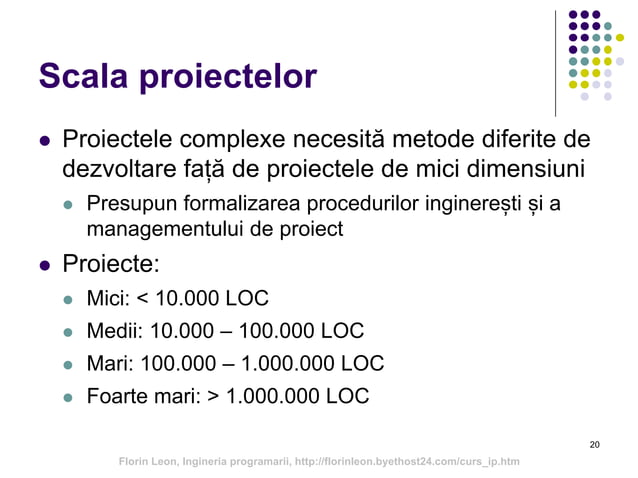 Introducere in ingineria programarii | PPT