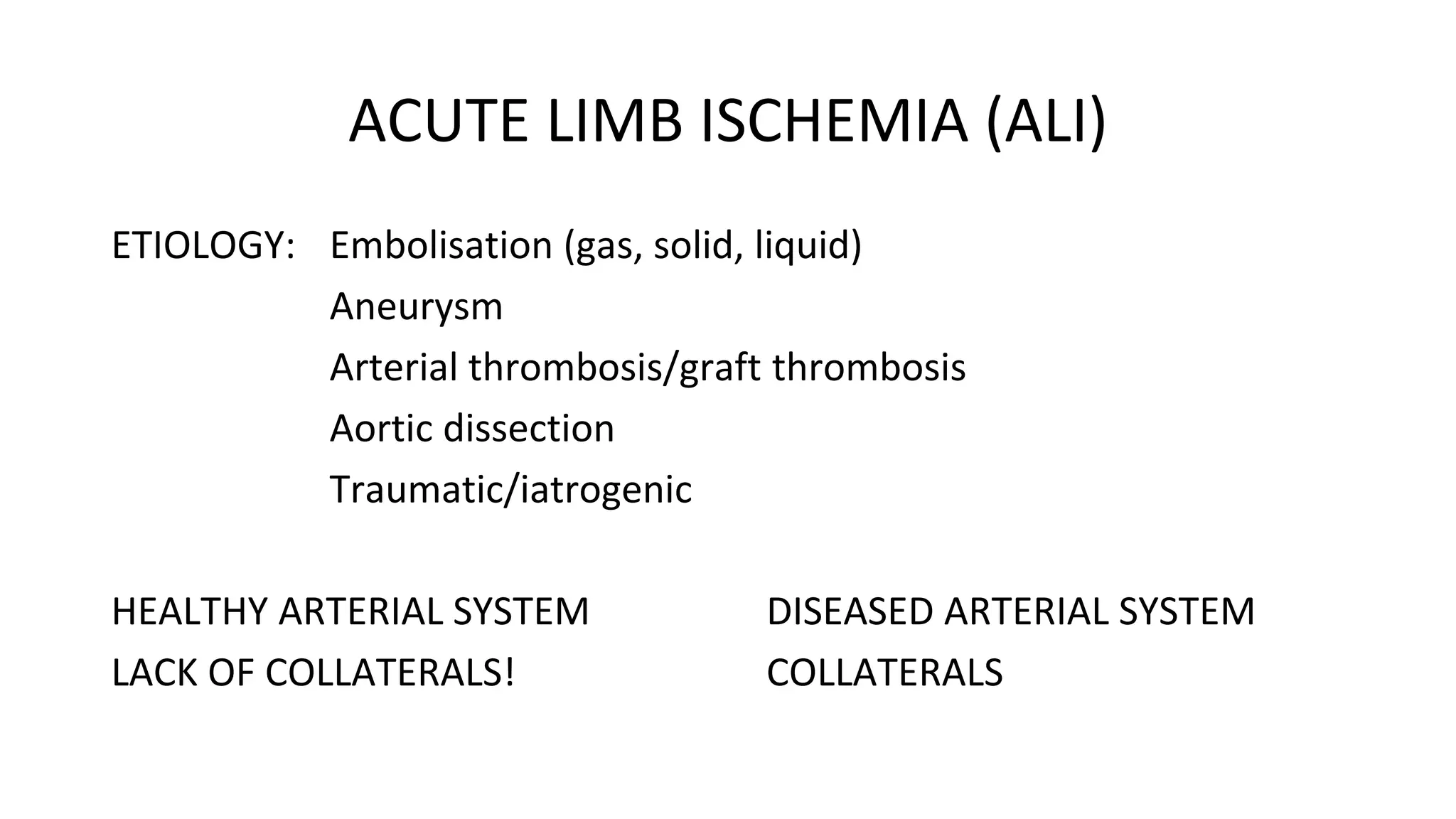 Diagnosis and treatment of lower extremity vascular diseases | PPTX