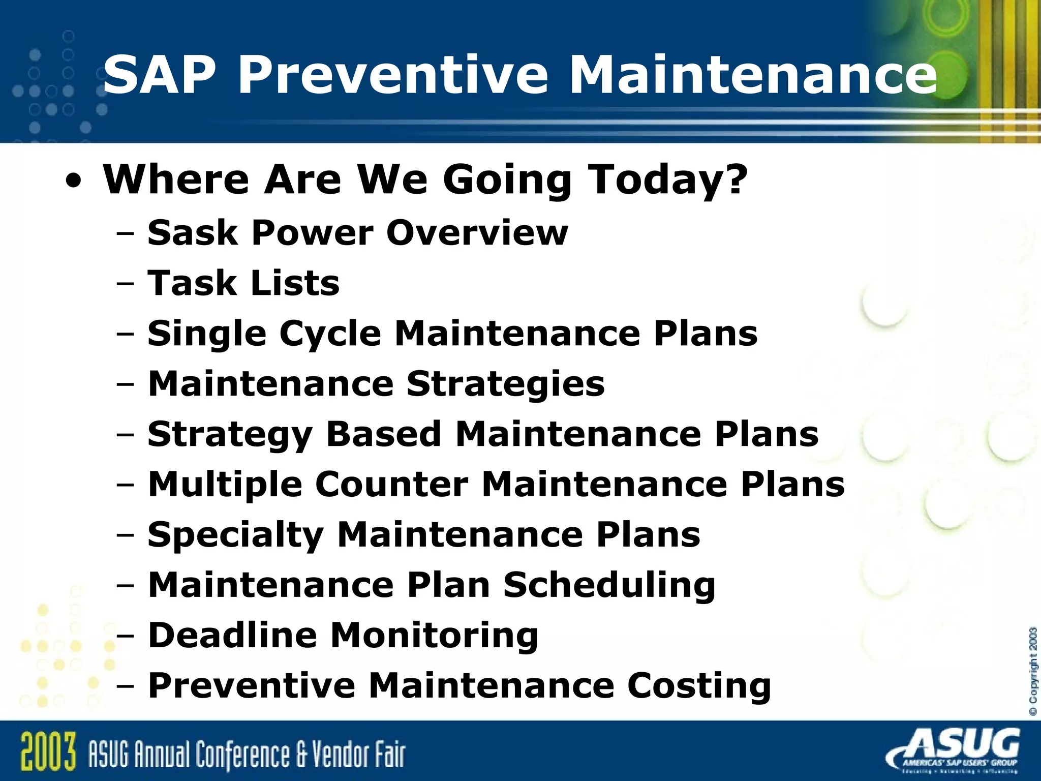 SapPreventive Maintenance | PPT