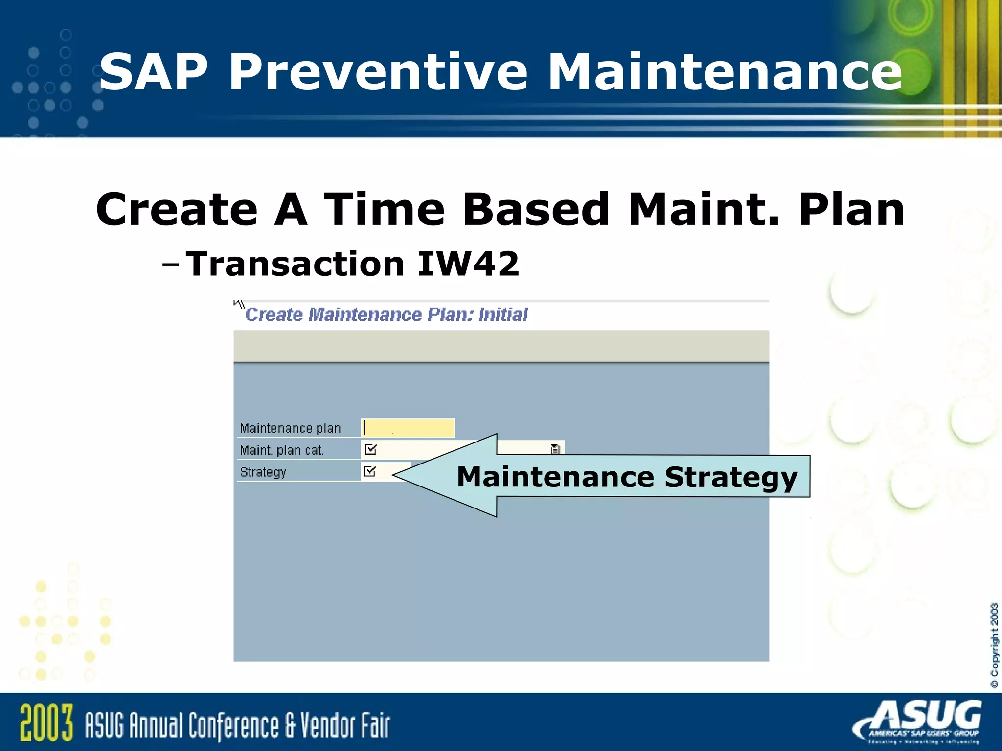 SapPreventive Maintenance | PPT