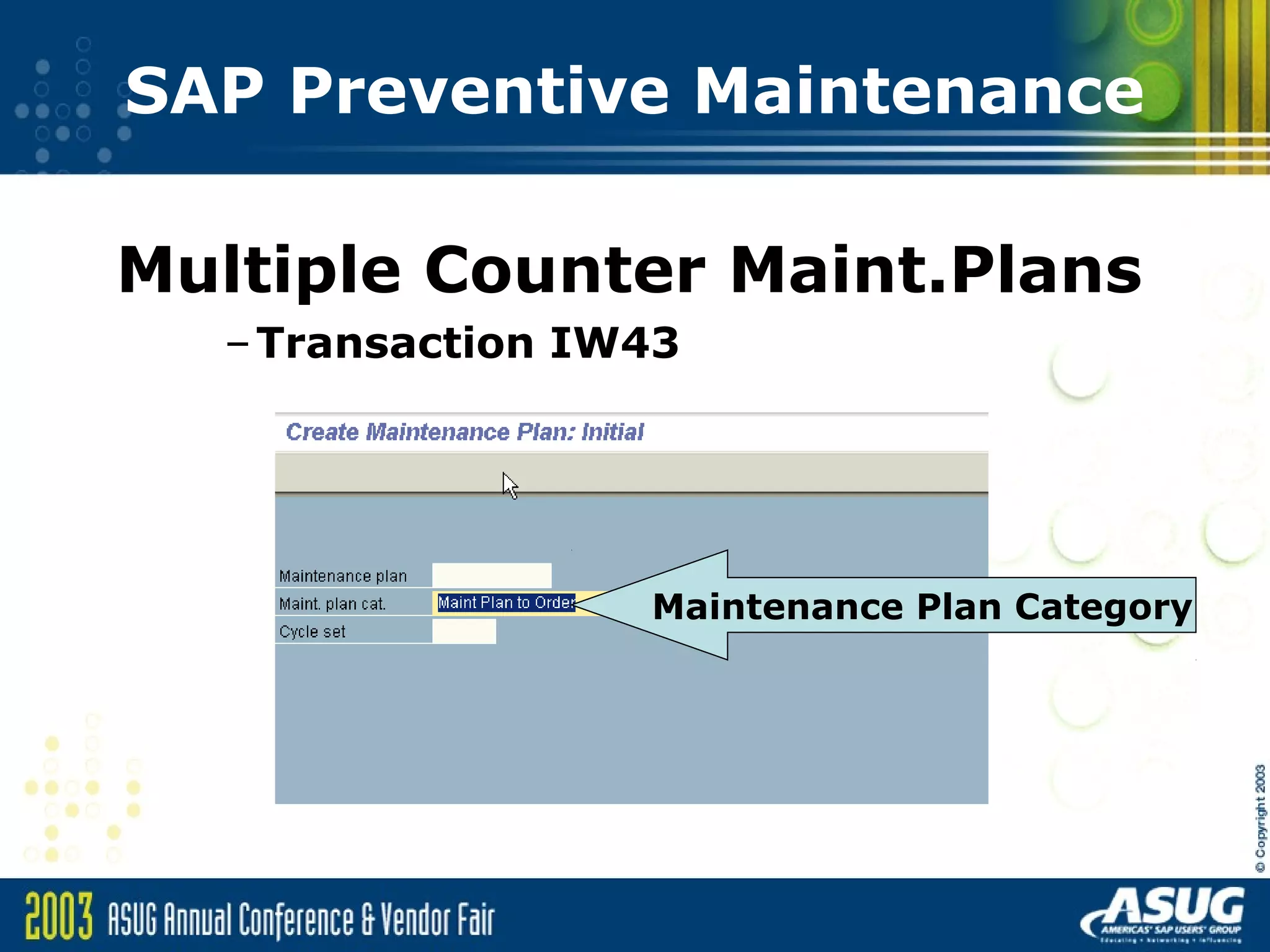 SapPreventive Maintenance | PPT