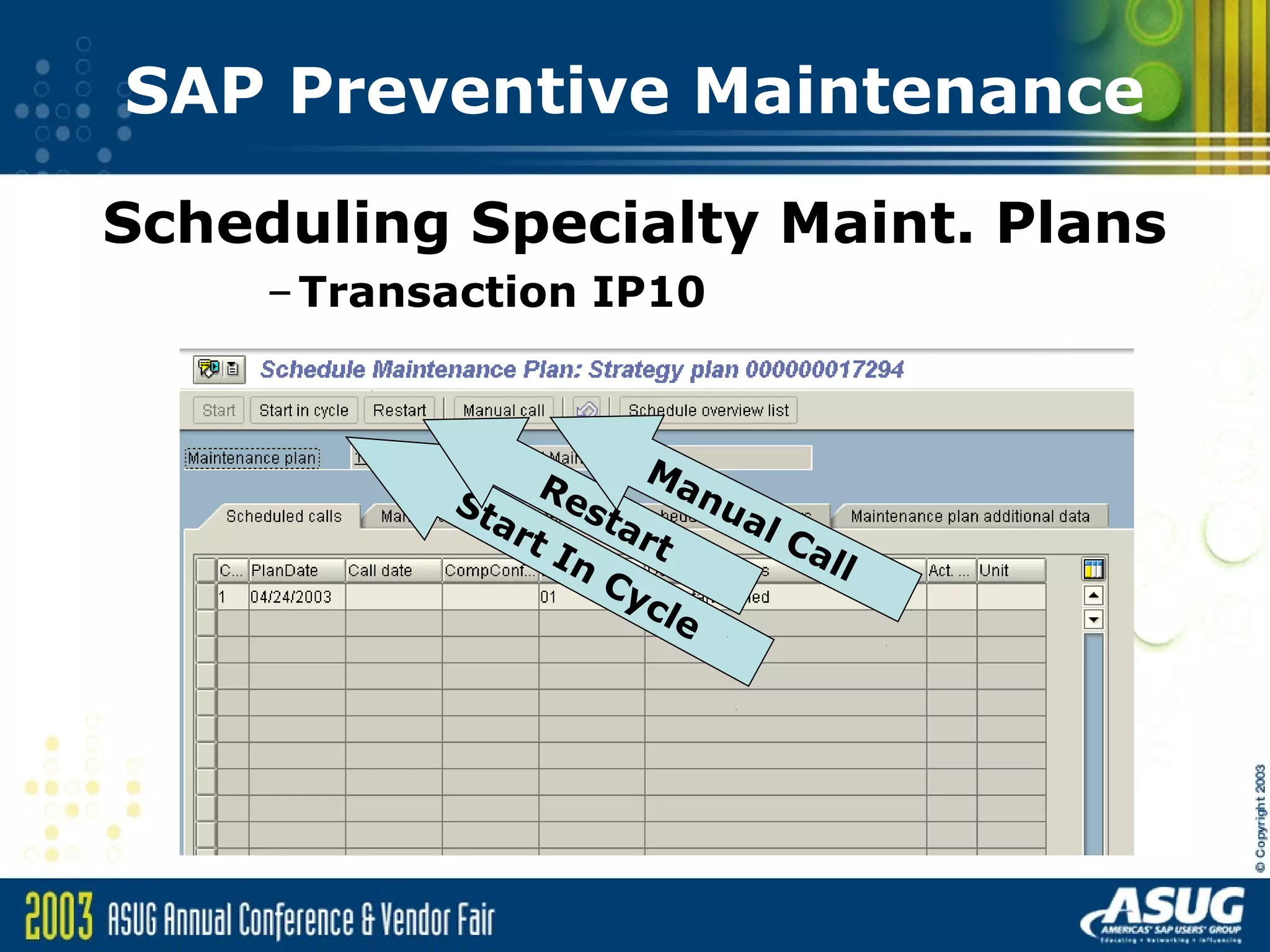 SapPreventive Maintenance | PPT