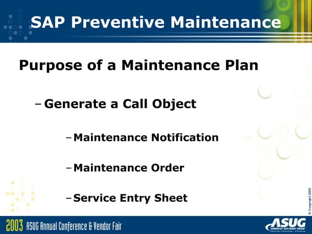 SapPreventive Maintenance | PPT