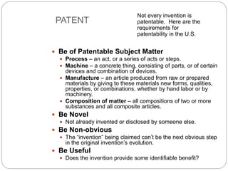 Intellectual Property 101 - A Basic Guide to Understanding IP. | PPT